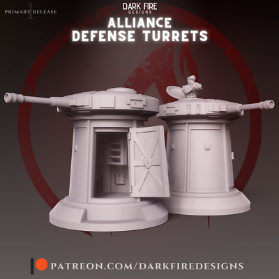 Hoth DF.9 Rebel Turret Star Wars Legion Resin 3d printed kit 1:46 Scale ...