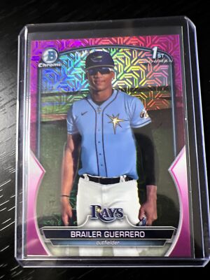 Brailer Guerrero 2023 Bowman Chrome Fuchsia Mojo Refractor /199 Rays | eBay