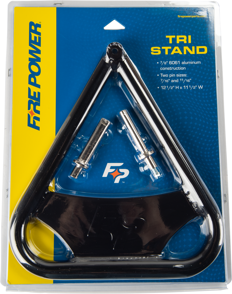 Fire Power Black Aluminum Universal Triangle Stand Tri Motocross MX ...