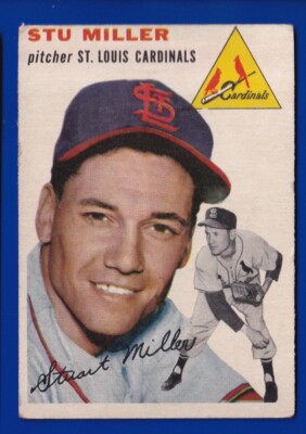STU MILLER cardinals 1954 TOPPS #164 VERY GOOD NO CREASES | eBay