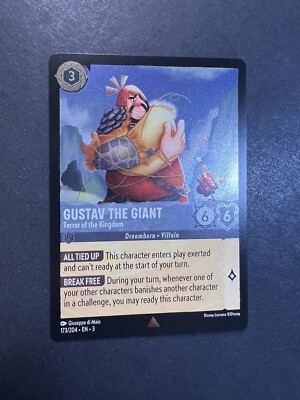 Disney Lorcana - Gustav the Giant - Terror of the Kingdom 173/204 ...