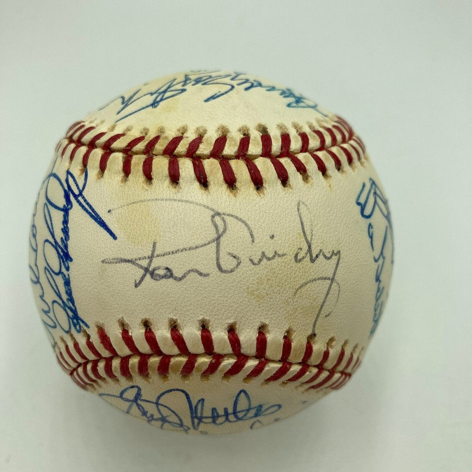 1978 Yankees World Series Champs Team Signed Baseball JSA COA | eBay