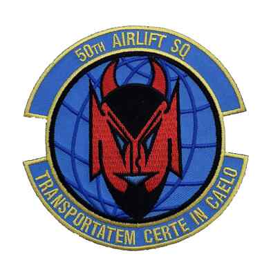50th Airlift Squadron Patch – Sew On | eBay