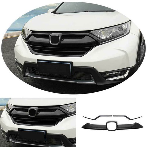 For Honda CRV CR-V 2017-2021 Carbon Fiber Front Grill Garnish Trim ...