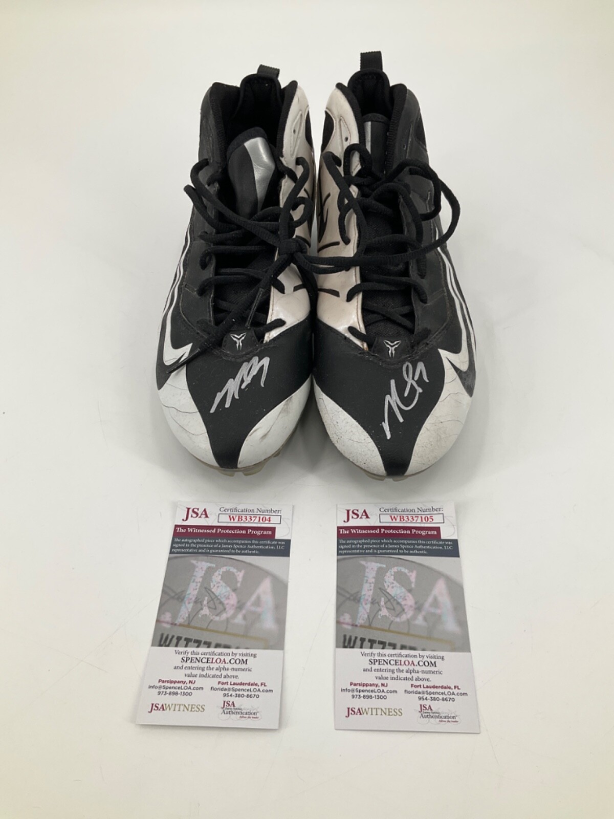 MICHAEL VICK PITTSBURGH STEELERS TEAM ISSUED SIGNED CLEATS JSA COA | eBay