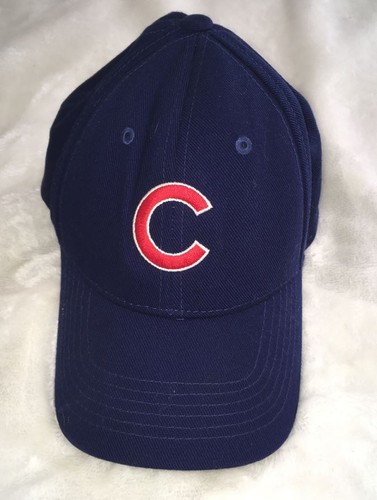 Chicago Cubs Twins Enterprise Baseball Cap Hat Blue W Red C Size S/M ...