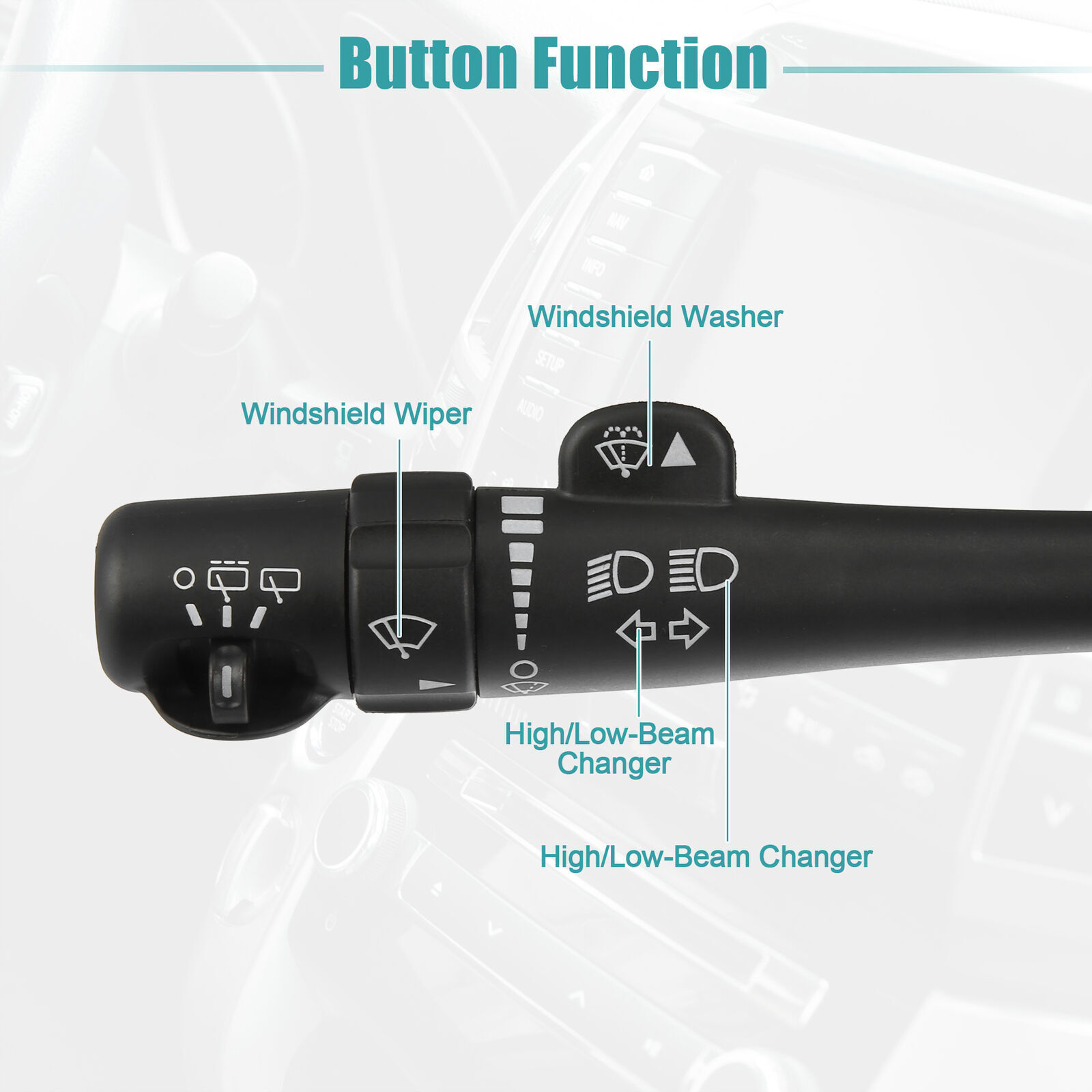 For 2007-2014 TAHOE YUKON TURN SIGNAL SWITCH WITH REAR WIPER NEW GM ...