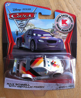 Disney PIXAR Cars 2 SILVER RACER SERIES Kmart MAX SCHNELL METALLIC ...