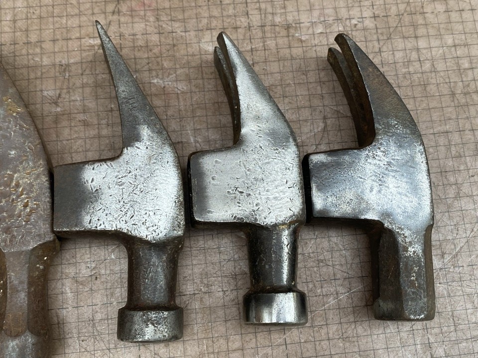 5 VTG Plumb Klein Stanly Anniversary 16 oz. 20oz. Rip Claw Hammer Head Old Tools | eBay