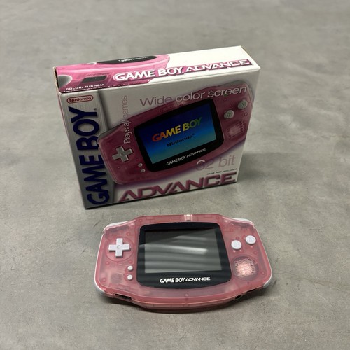 Nintendo Gameboy Advance AGB-001 with Box & Ads Wide Screen Pink ...