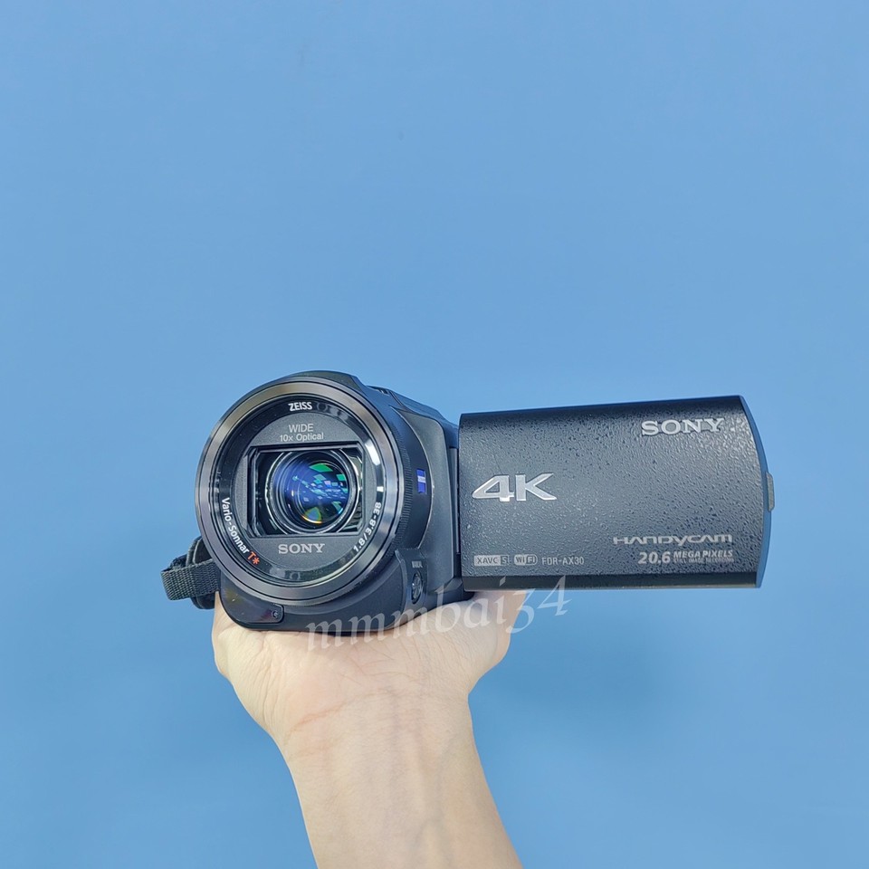 SONY 4K Video Camera Handycam FDR-AX30 Black Optical 10x FDR-AX30 | eBay