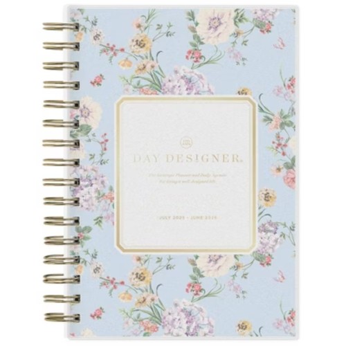 Day Designer 2025-2026 Planner: 5x8", Wirebound, Springtime Blue | eBay