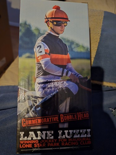 Lane Luzzi Bobble Head New in box! Lone Star Park. | eBay