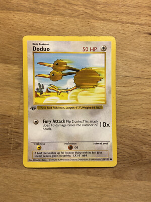1 Edition Pokémon card Doduo | eBay