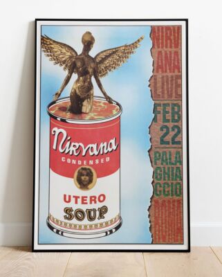 Nirvana 1994 Rome Tour Poster - Live Up To 36" | eBay