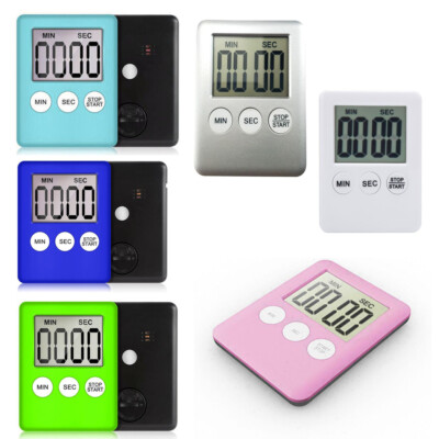 LCD Kitchen Cooking Digital Timer Count Down Up Clock Loud Alarm ...