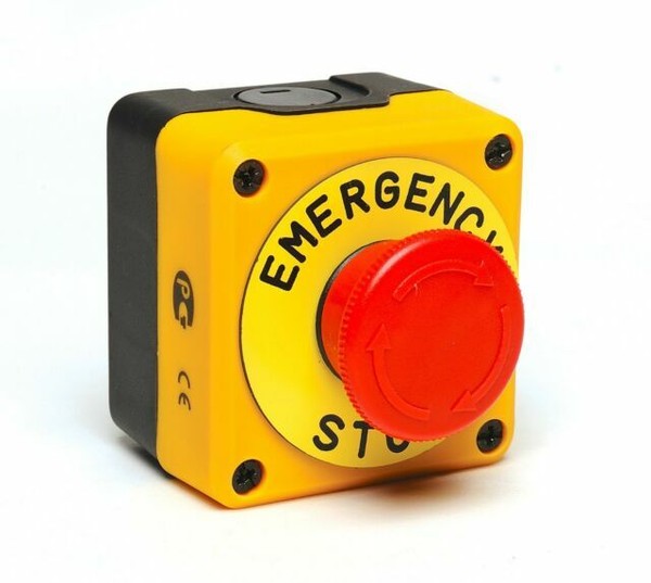 Emas P1EC400E40K Enclosed Emergency Stop 40mm 1 N/c Contact Mushroom ...