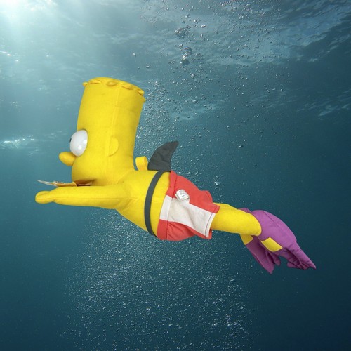 Bart Simpson The Shark 16.5” Swimming Plush Toy The Simpsons Toy ...