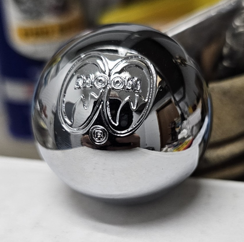 MOONEYES Chrome SHIFT KNOB vtg Hot Rod custom GASSER Drag Racing NHRA ...