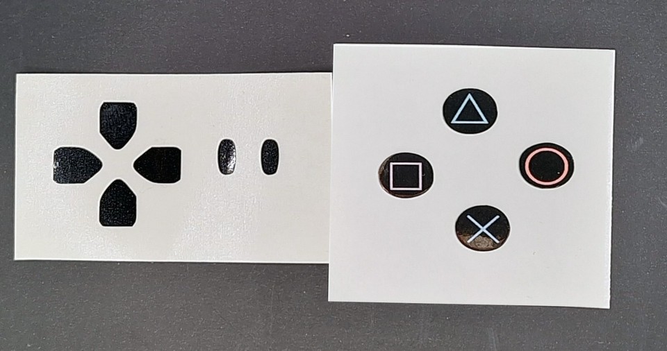 RETRO PS5 Controller Classic Buttons-Custom Buttons-Touchpad (Stickers ...
