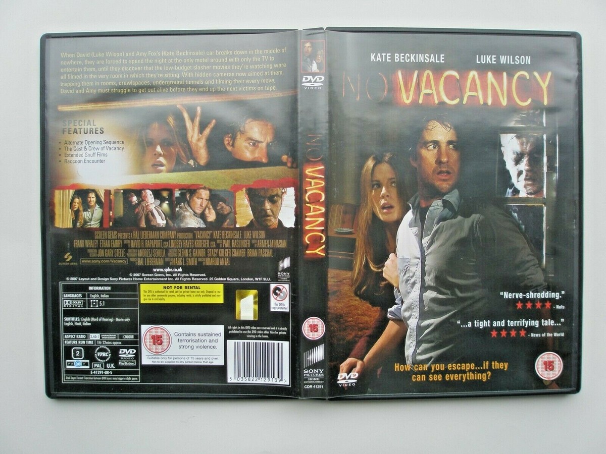 Vacancy 2007 Vacancy (DVD, 2007) For Sale Online | EBay