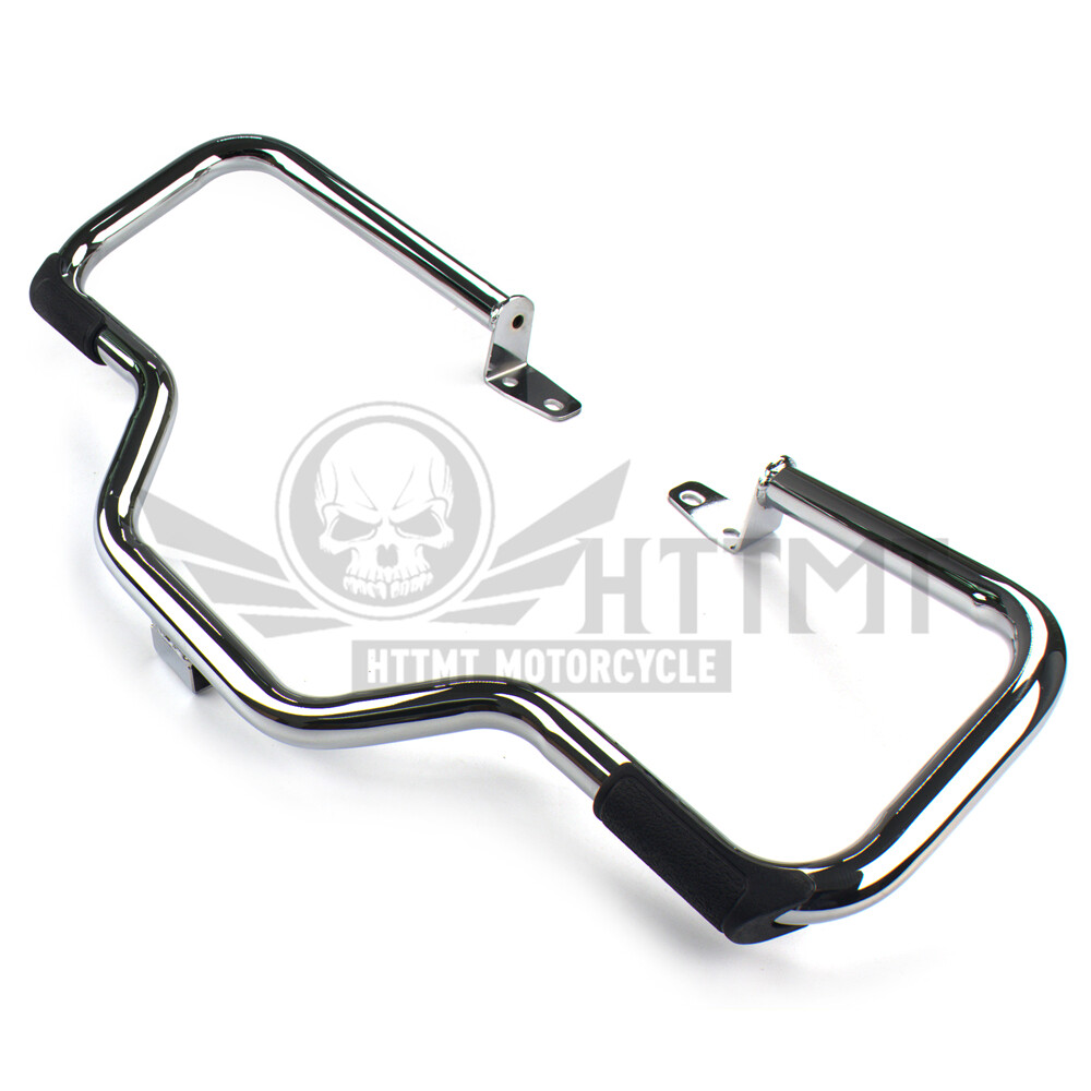 Chrome 1 1/4" Engine Guard Highway Crash Bar For Harley Dyna FLD FXDB ...