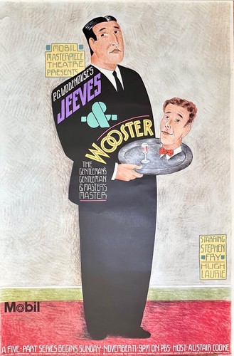 P.G. Wodehouse Jeeves & Wooster Poster -- Mobil Masterpiece Theatre ...