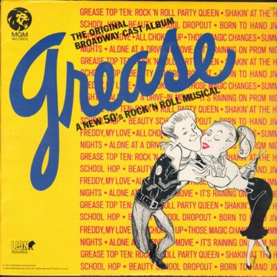 Grease Original Broadway Cast Album MGM 34 Stereo Vinyl LP Record | eBay