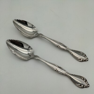 2 ONEIDA COMMUNITY STAINLESS GRAPEFRUIT SPOONS | eBay