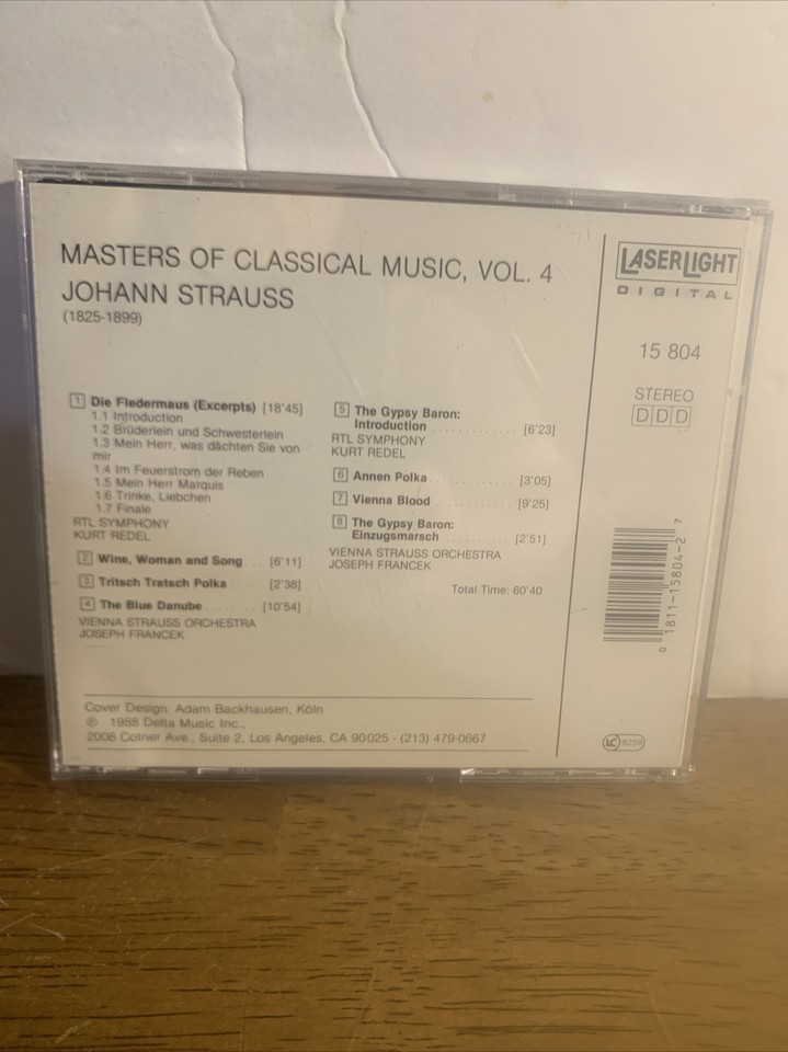 Masters Of Classical Music: Strauss Music C3 | eBay