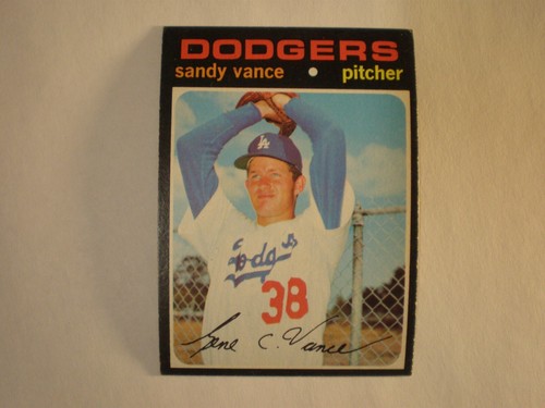 1971 Topps Baseball Dodgers Sandy Vance Card # 34 | eBay
