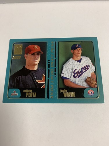 2001 Topps - Draft Picks Justin Wayne, Anthony Pluta #738 (RC) for sale ...