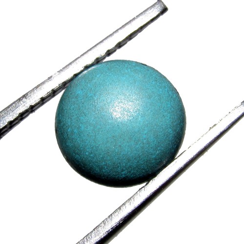 0.60Cts Natural Round Cut Blue Arizona Turquoise Loose Awesome Gemstone ...