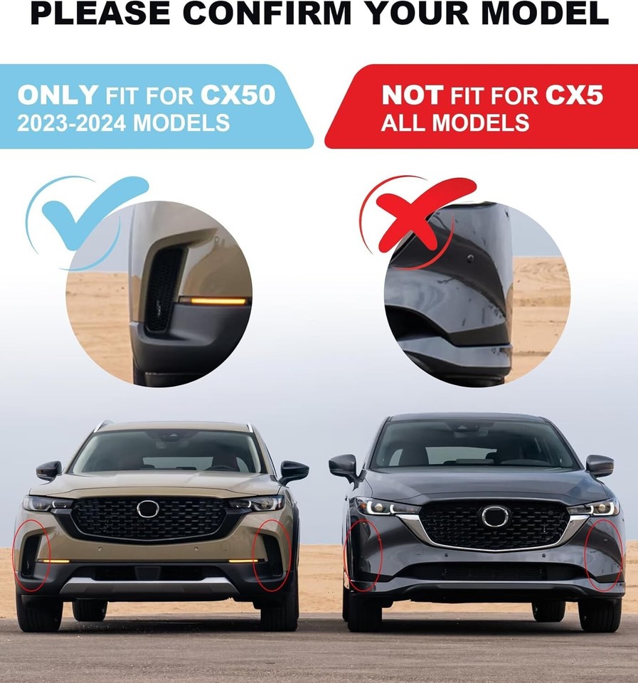 LED Grille Lights for Mazda CX50 CX-50 2023 2024 2025 Front Grill ...