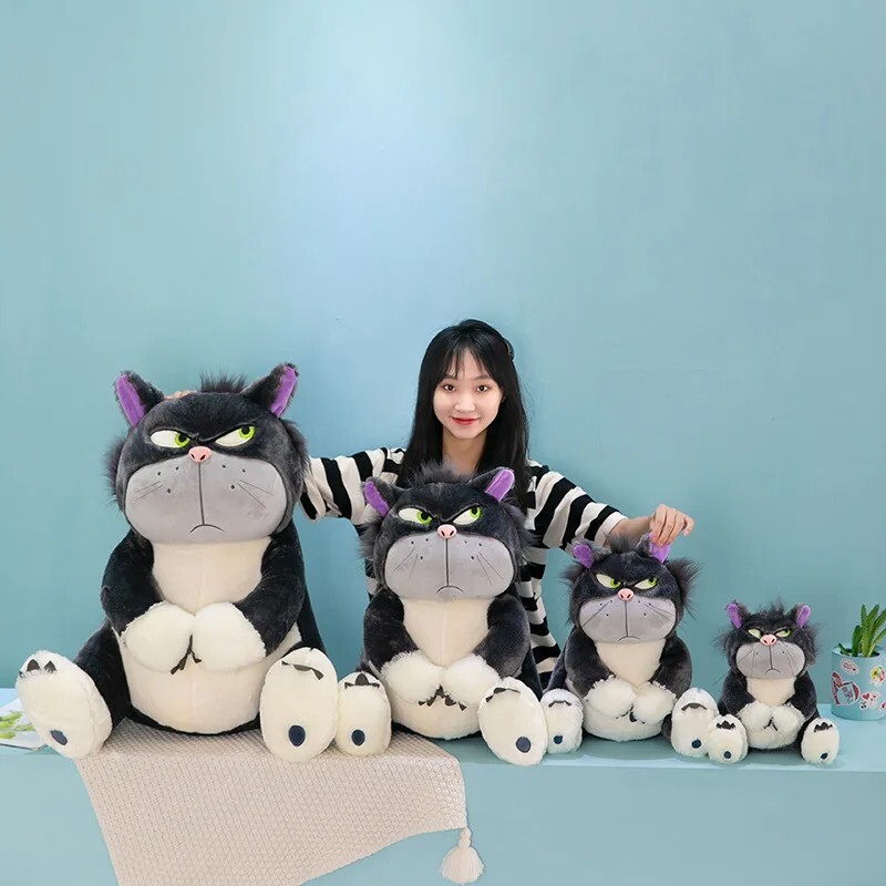 30-60CM Disney Lucifer The Cat Cute Doll Plush Toy Throw Pillow cat ...