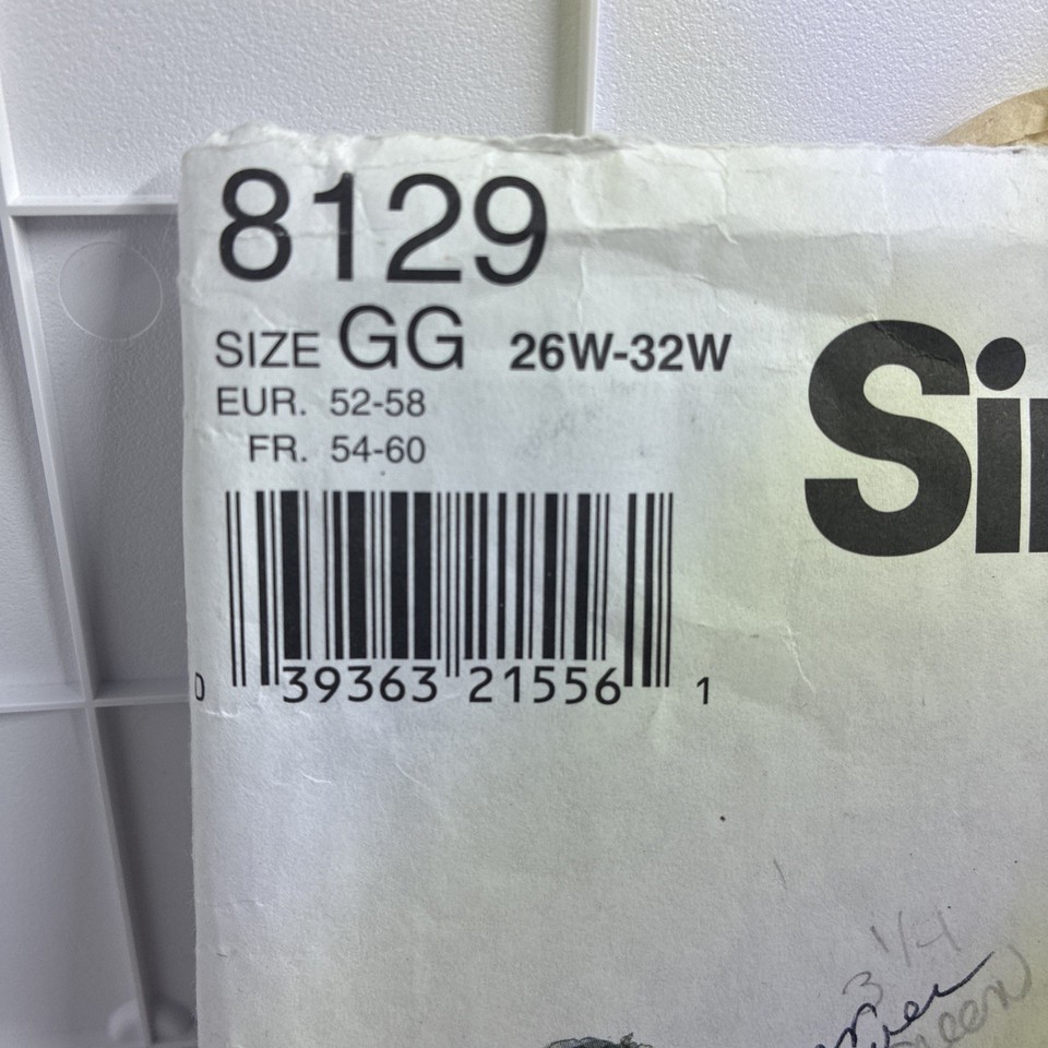 Simplicity 8129 Sewing Pattern Misses Dress Skirt Size GG 26W-32W Cut ...