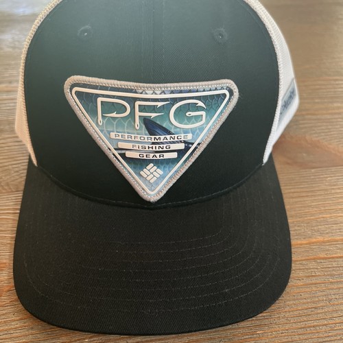 Columbia PFG Hat Cap Adult Snapback Black Logo Outdoors Fishing | eBay