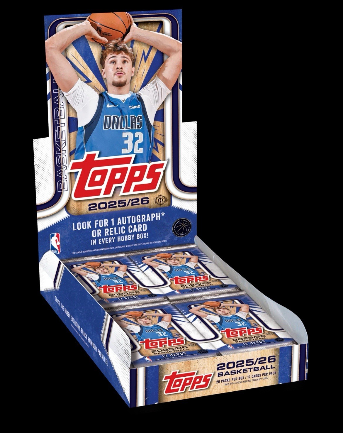2025/26 Topps HOBBY BOX (1 AUTO or RELIC) NBA Basketball (1) Ships ...