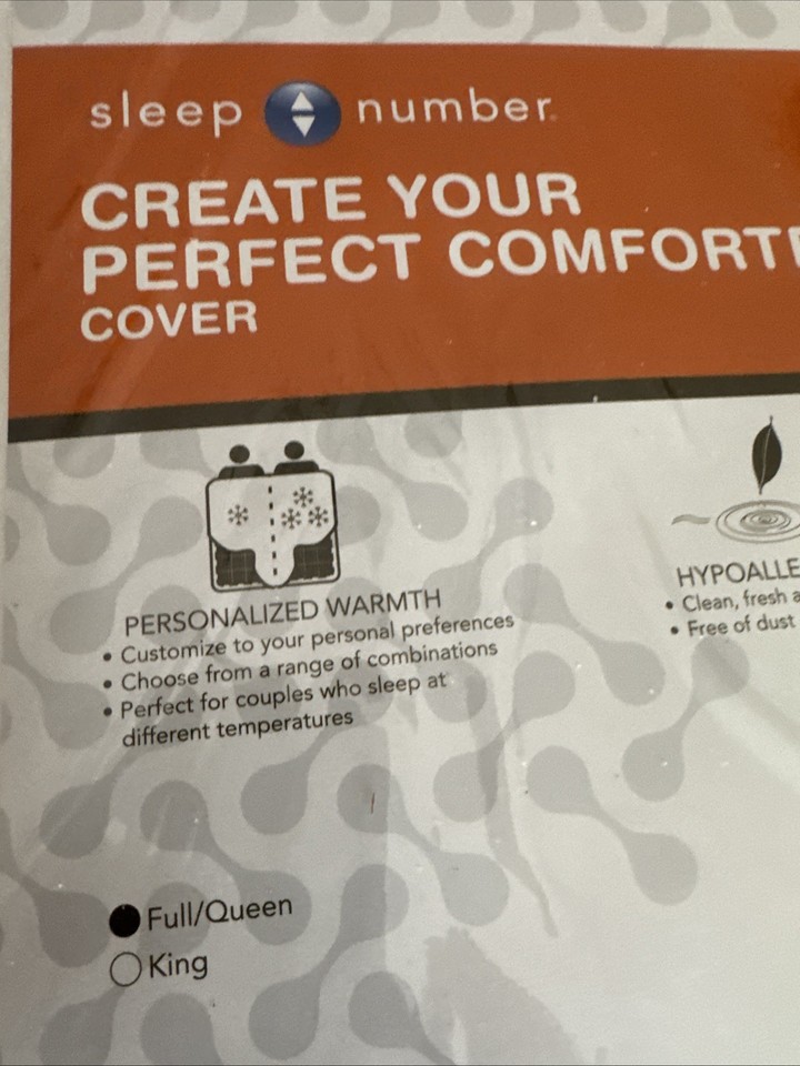Sleep Number Create Your Perfect Comforter Cover Duvet Full/Queen | eBay