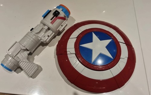 Nerf Marvel Avengers Captain America Assembler Gear Shield Shooter Toy ...