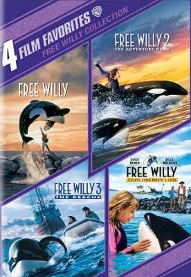 FREE WILLY COLLECTION: 4 FILM FAVORITES NEW REGION 1 DVD 883929135998 ...
