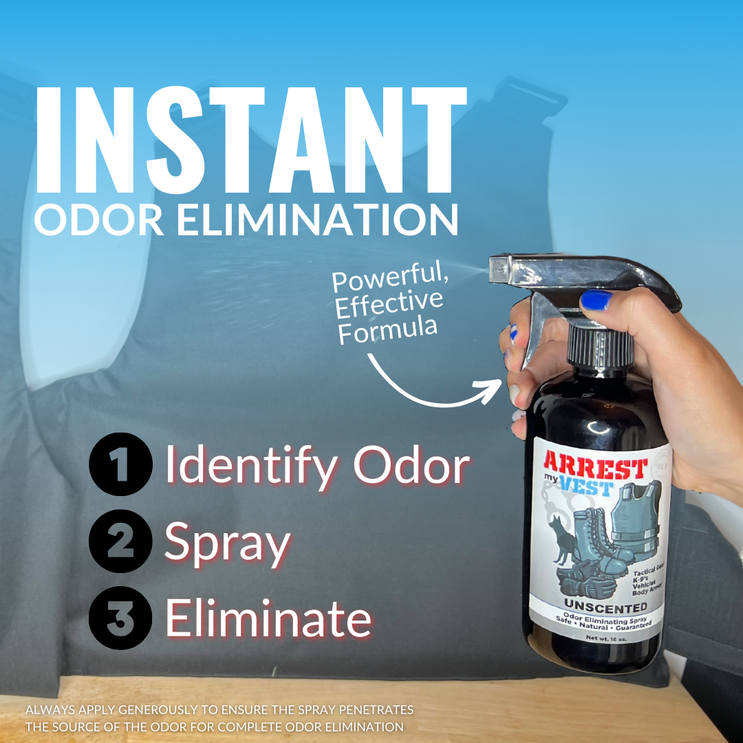 Arrest My Vest Body Armor Odor Eliminating Spray Midnight and Unscented ...