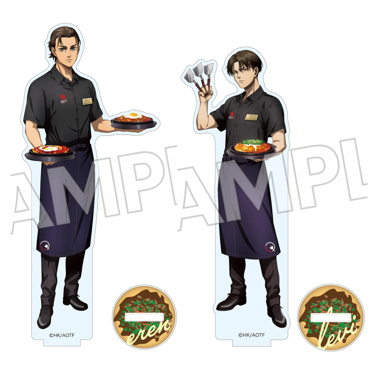 Attack on Titan × Botejyu Acrylic Stand Figure Eren & Levi Set ...