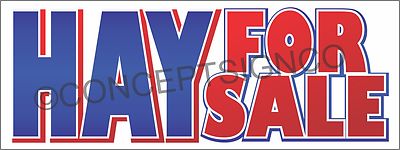 3'X8' HAY FOR SALE BANNER Outdoor Sign LARGE Fresh Cut Grass Alfalfa ...