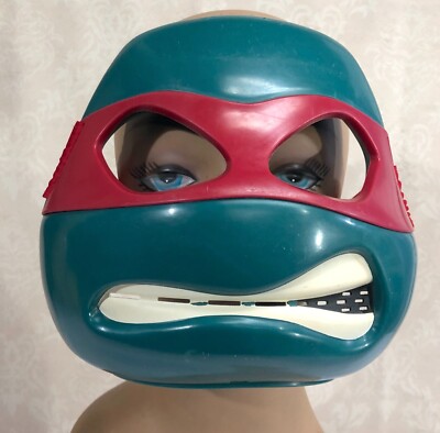 Raphael TMNT Mutant Ninja Turtles Hard Shell Halloween Costume Mask Kid ...