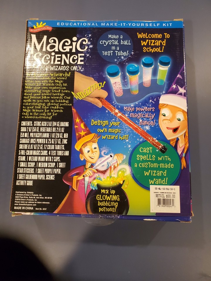 Scientific Explorer Magic Science for Wizards Only Kids Science Kit ...
