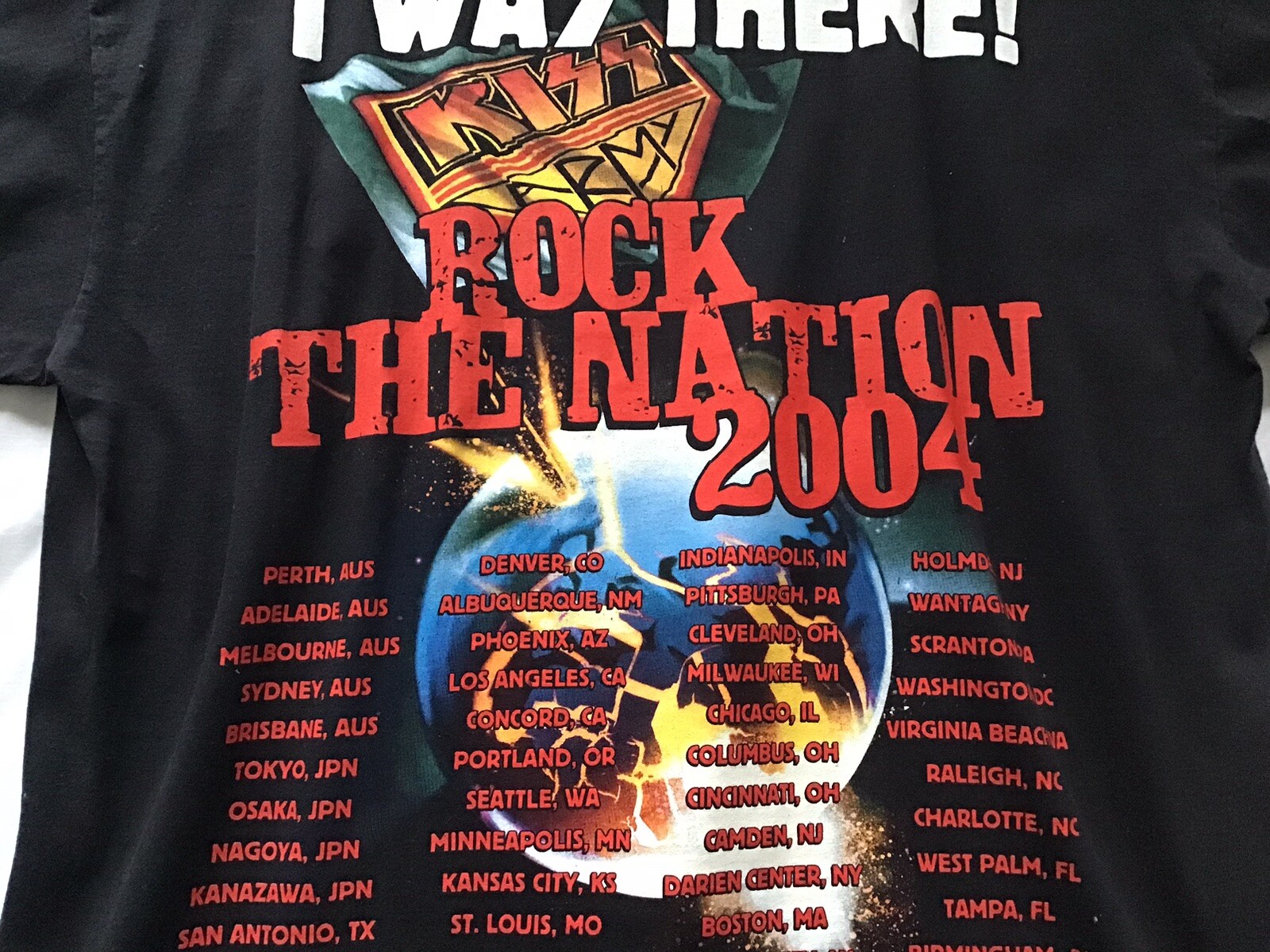 Vintage Kiss Rock The Nation 2004 I Was There Concert T-Shirt Size XL ...