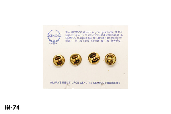 PAIR US Army ~ Master Sergeant Chevron Pins ~ Subdued ~ Gemsco USA ...