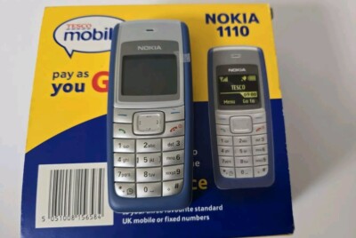 Original Nokia 1110 (Tesco Mobile) Mobile Phone Blue Excellent ...