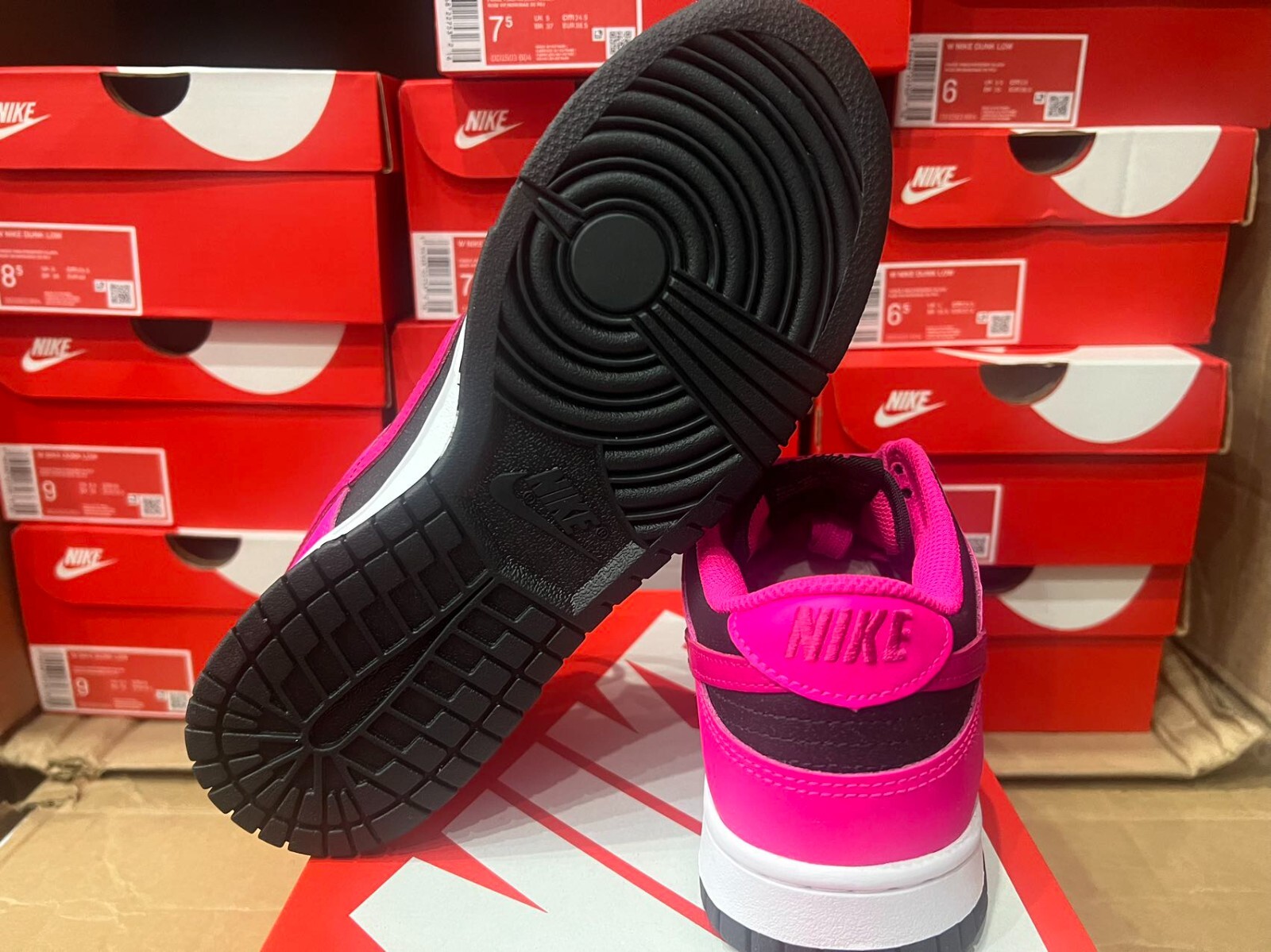 Nike Dunk Low Fierce Pink Fireberry Black WMNS Size 6W-10W DD1503-604 ...